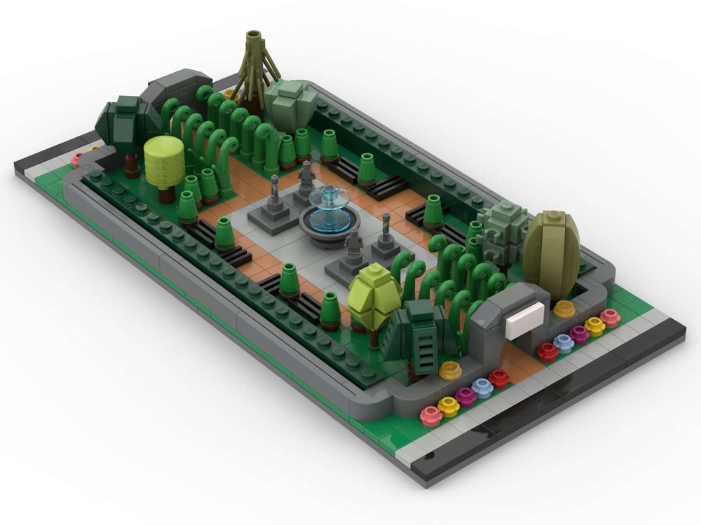 LEGO MOC Modular Park #3 by meregt | Rebrickable - Build with LEGO