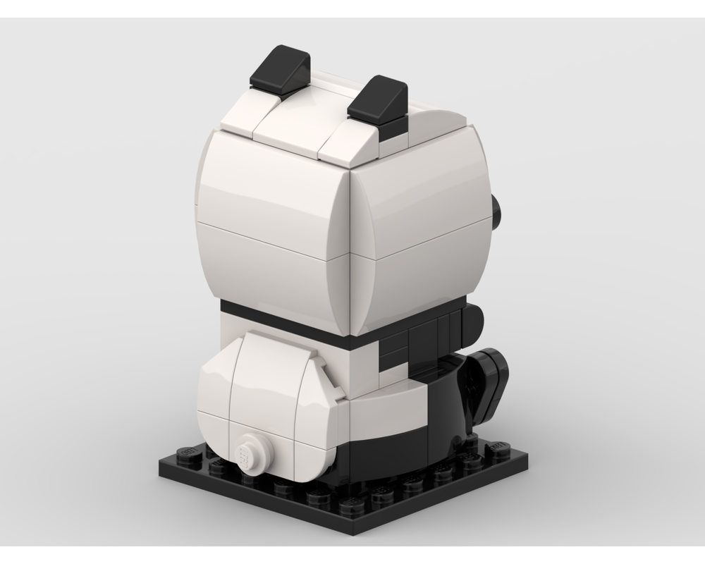 LEGO MOC Panda by Hiddenface | Rebrickable - Build with LEGO