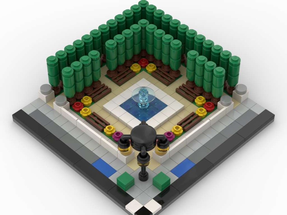 LEGO MOC Modular Park #4 by meregt | Rebrickable - Build with LEGO