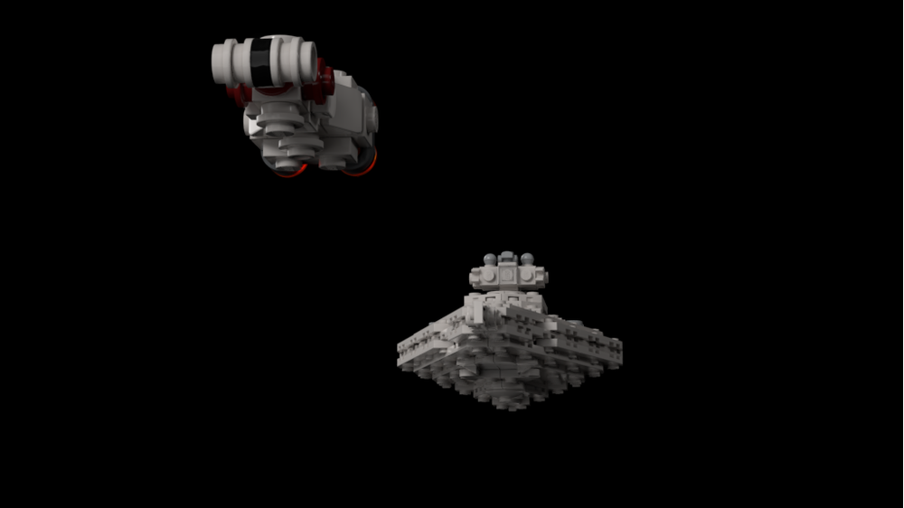 LEGO MOC Mini Size Episode 4 opening : ISD with Tantive IV by jellco ...