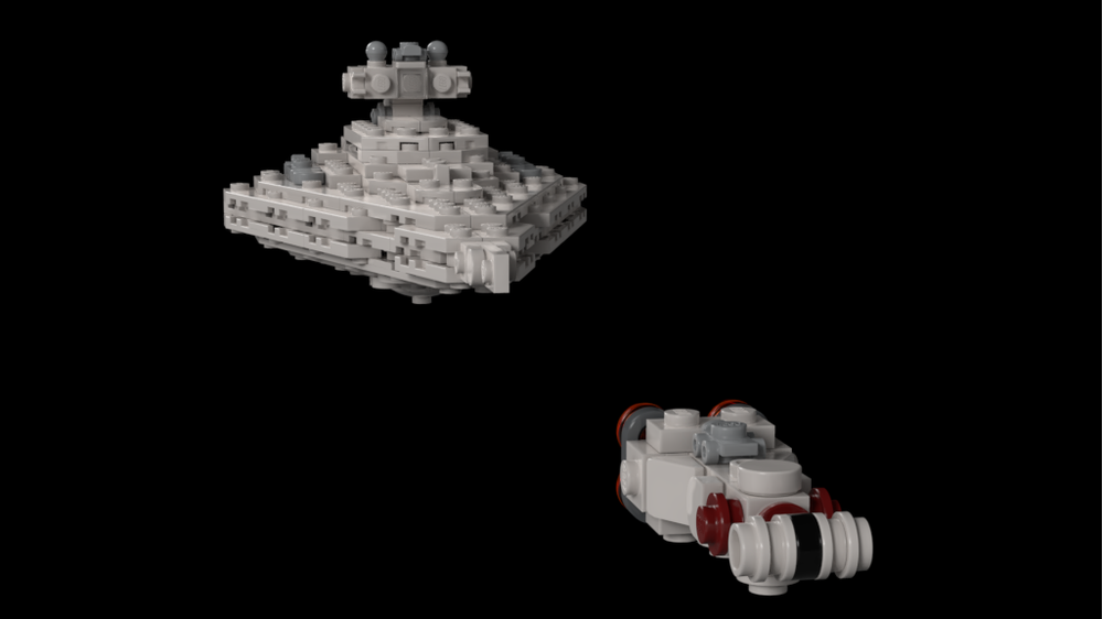 LEGO MOC Mini Size Episode 4 opening : ISD with Tantive IV by jellco ...