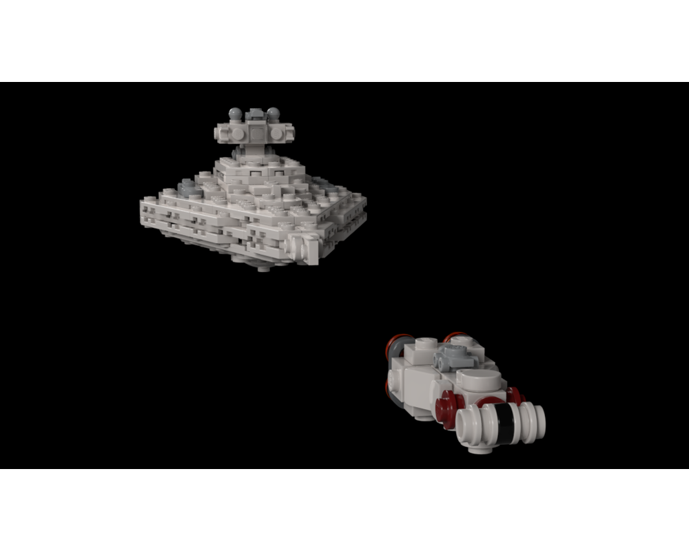 LEGO MOC Mini Size Episode 4 opening : ISD with Tantive IV by jellco ...
