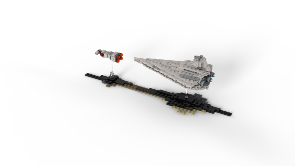 LEGO MOC Mini Size Episode 4 opening : ISD with Tantive IV by jellco ...