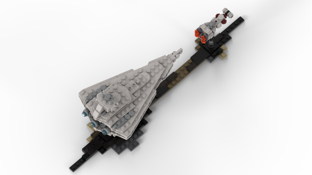 LEGO MOC Mini Size Episode 4 opening : ISD with Tantive IV by jellco ...