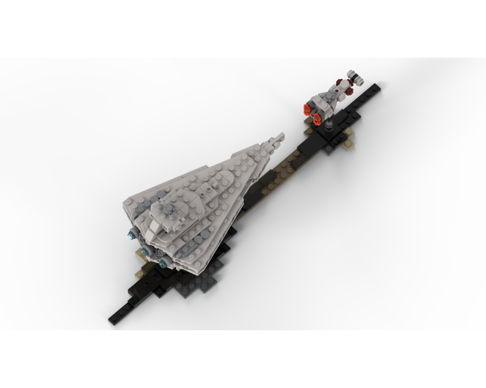 LEGO MOC Mini Size Episode 4 opening : ISD with Tantive IV by jellco ...