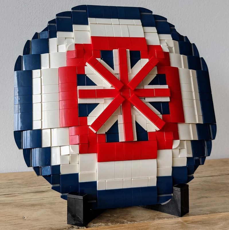 LEGO MOC-88710 Lego Captain Britain Shield (1:3 Scale) by ...