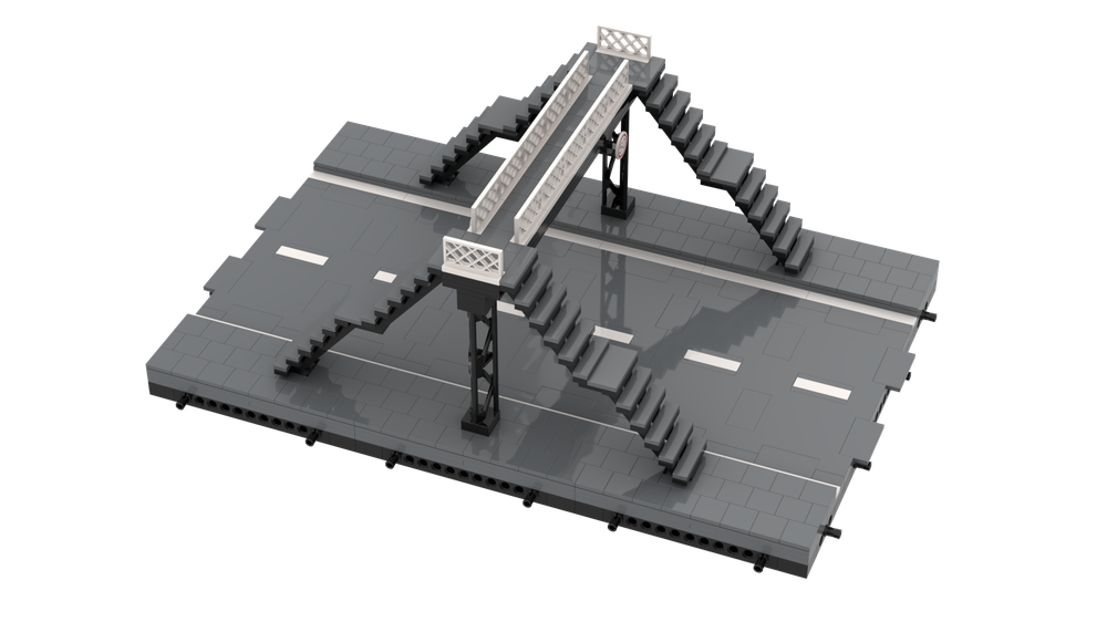 LEGO MOC Brick Builders Road System Single Road Walkway High by Brick ...