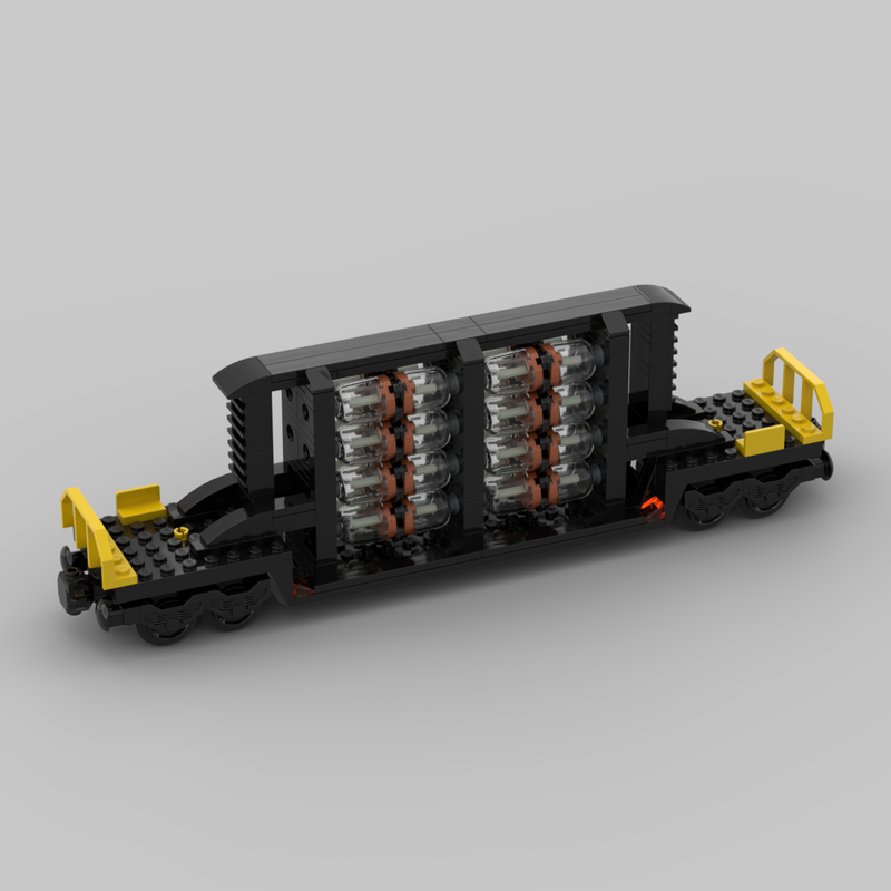 LEGO MOC Nuclear waste uranium rods train car by josszo | Rebrickable ...