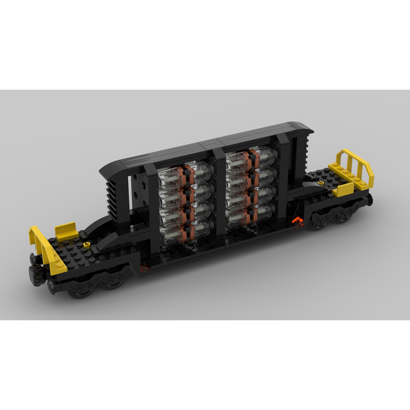 LEGO MOC Nuclear waste uranium rods train car by josszo | Rebrickable ...
