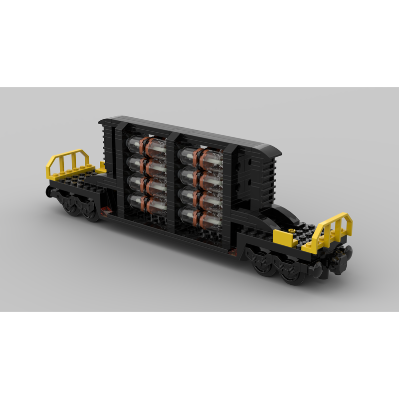 LEGO MOC Nuclear waste uranium rods train car by josszo | Rebrickable ...
