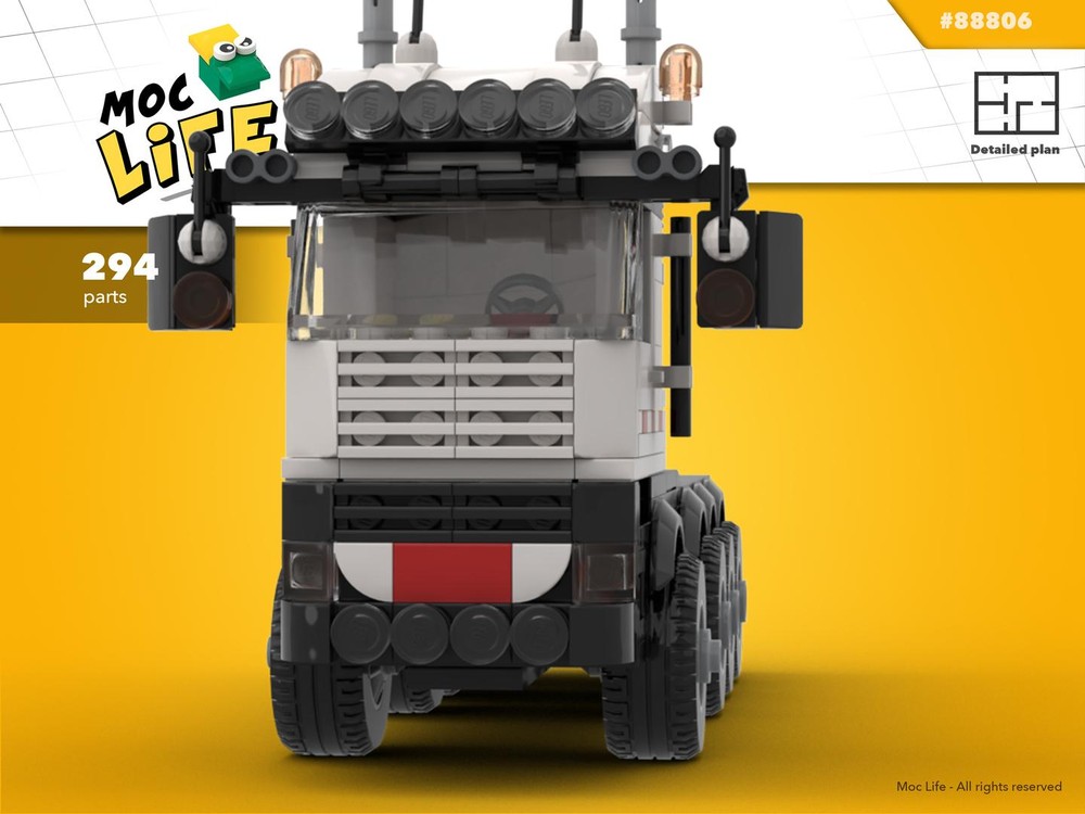 Lego Moc Scania Lorry By Moclife Rebrickable Build With Lego