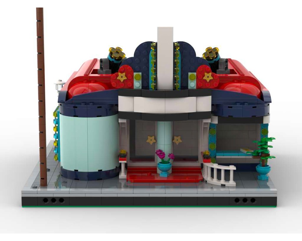 LEGO MOC Corner Movie Theater by IBrickedItUp | Rebrickable - Build ...