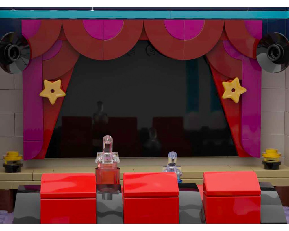 LEGO MOC Corner Movie Theater by IBrickedItUp | Rebrickable - Build ...