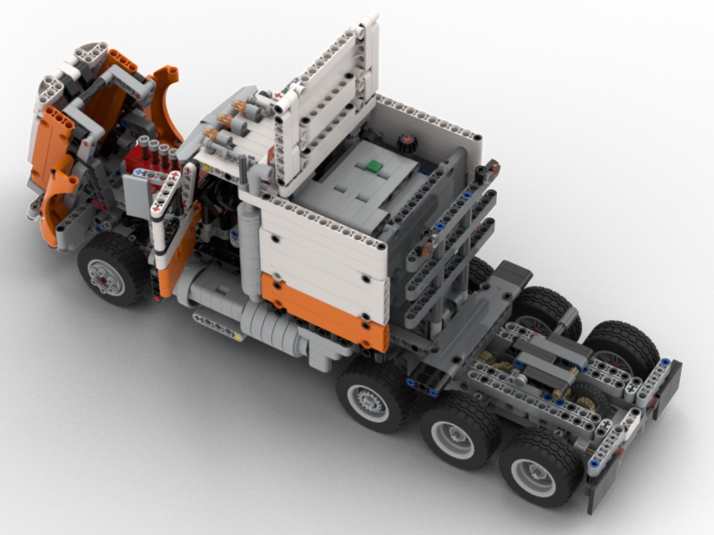 LEGO MOC Semi Truck (Control+ / 42128 Mod) by time-hh | Rebrickable ...