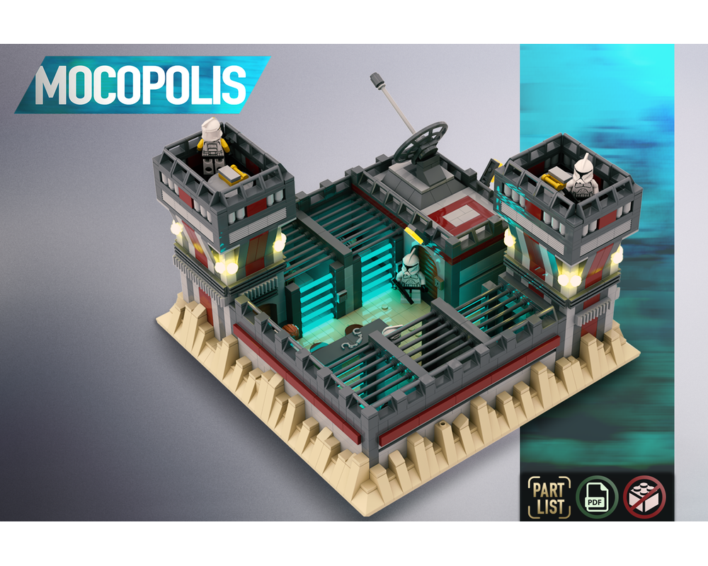 LEGO MOC SW Clone Base Prison by MOCOPOLIS | Rebrickable - Build with LEGO