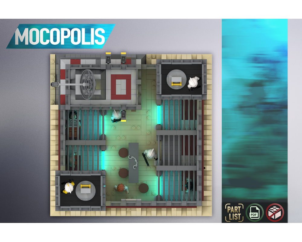 LEGO MOC SW Clone Base Prison by MOCOPOLIS | Rebrickable - Build with LEGO