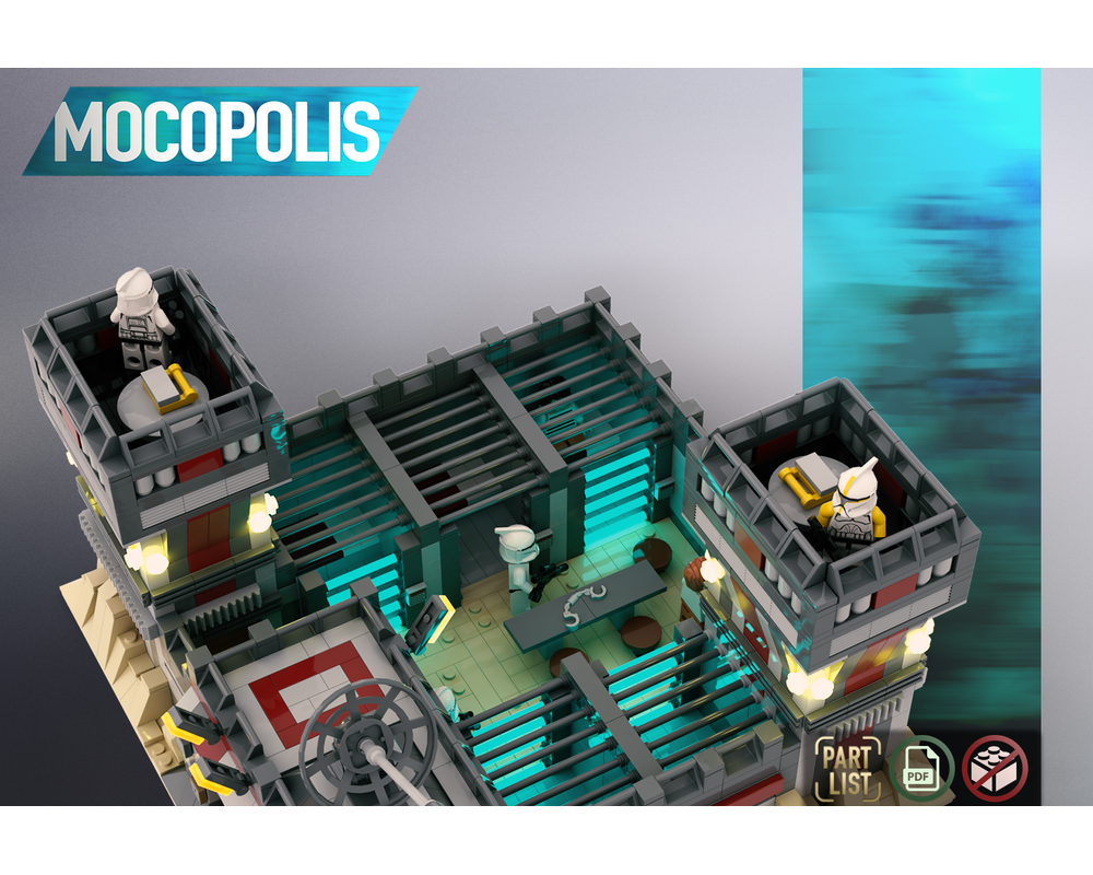 LEGO MOC SW Clone Base Prison by MOCOPOLIS | Rebrickable - Build with LEGO