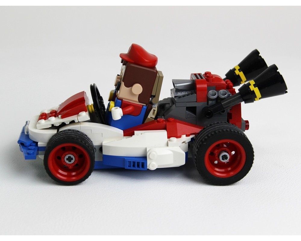 LEGO MOC Mario Kart - pull back engine. Collects coins! by I_AM ...