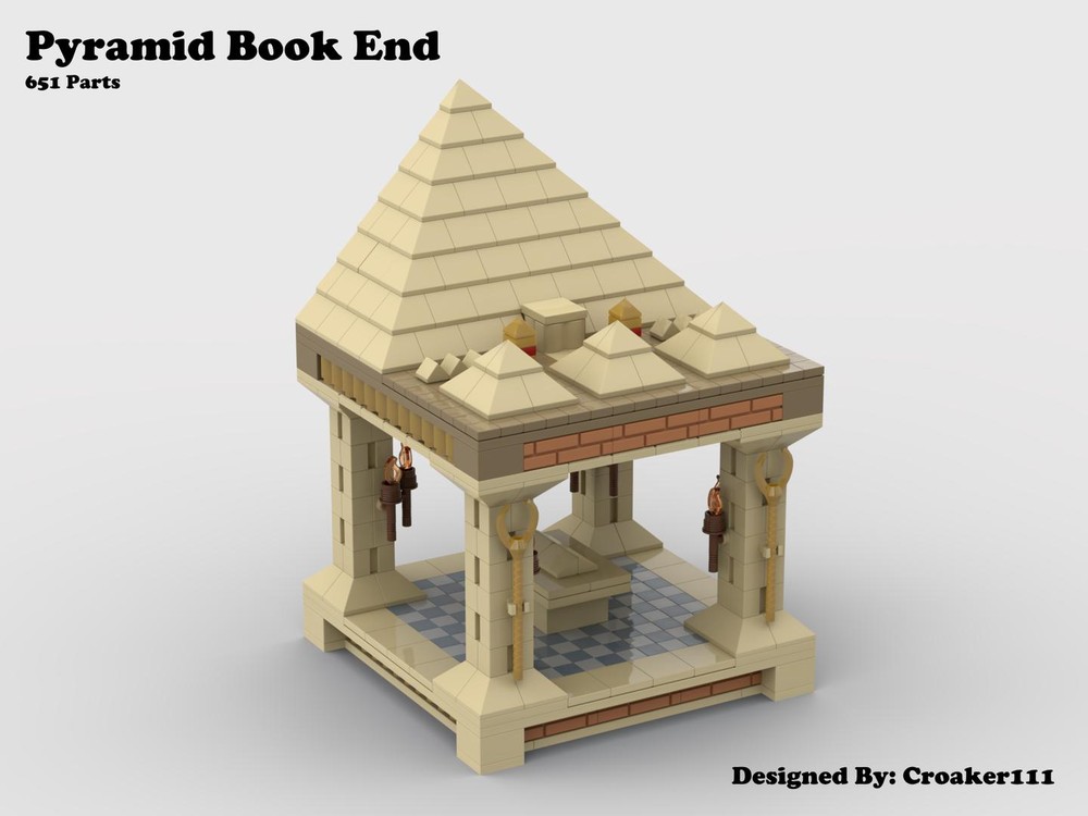 LEGO MOC Pyramid Book End by croaker111 | Rebrickable - Build with LEGO