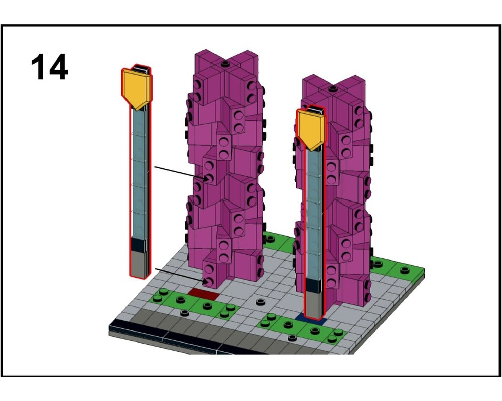 LEGO MOC Modular Office Building #12 by meregt | Rebrickable - Build ...