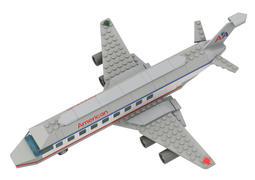 LEGO MOC 1980's Style - American B707 Passenger Jet Airplane by Brick ...