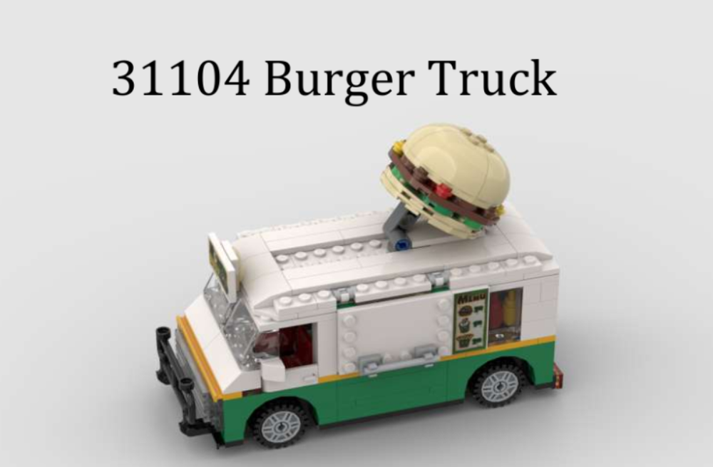 LEGO MOC 31104 Burger Truck by Brunei | Rebrickable - Build with LEGO