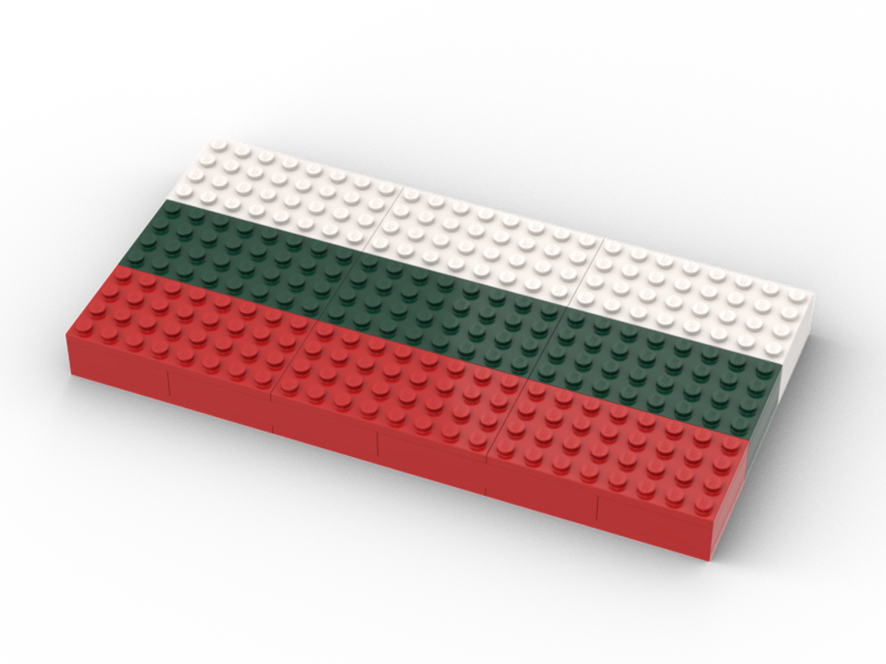 LEGO MOC Bulgaria national flag by RyanWongJH | Rebrickable - Build ...