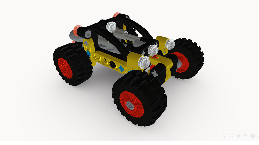 Lego Moc Big Wheel Dune Buggy By Zumaidi Rebrickable Build With Lego