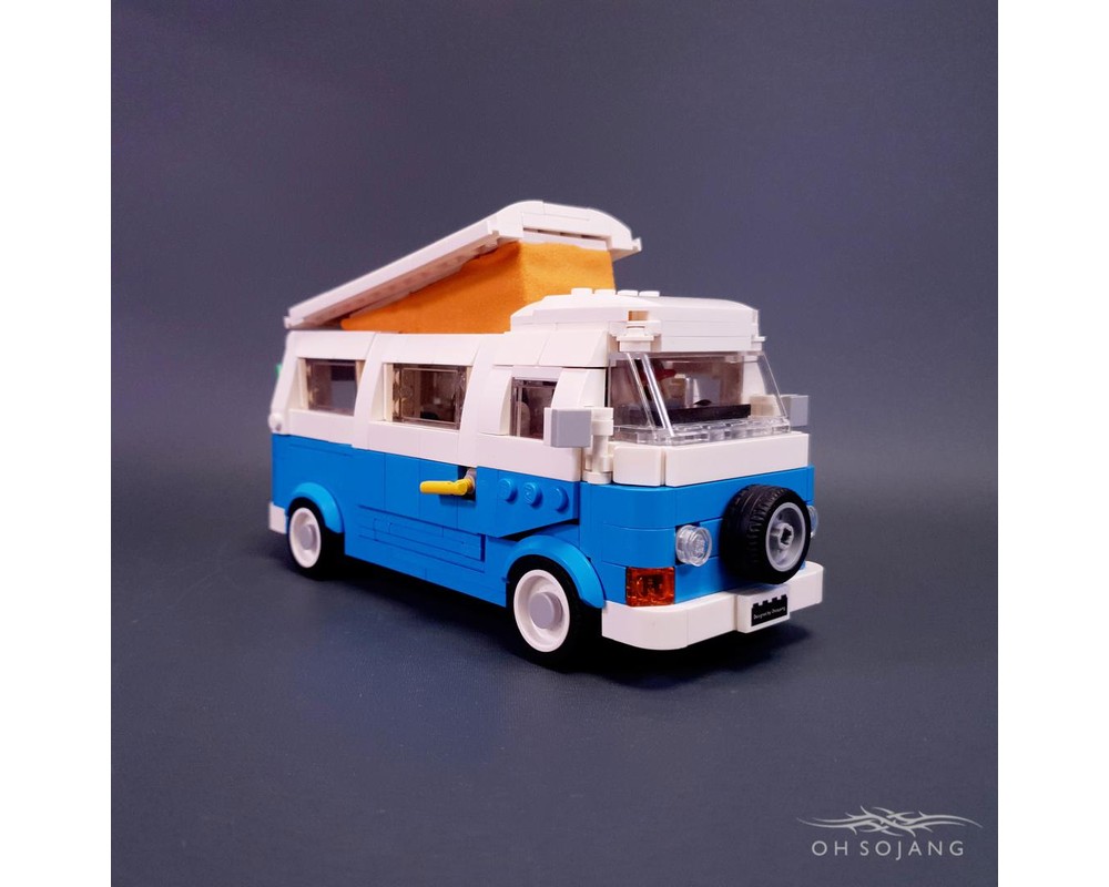 LEGO MOC Volkswagen CamperVan T2 - Minifigure Scale (include mini base ...