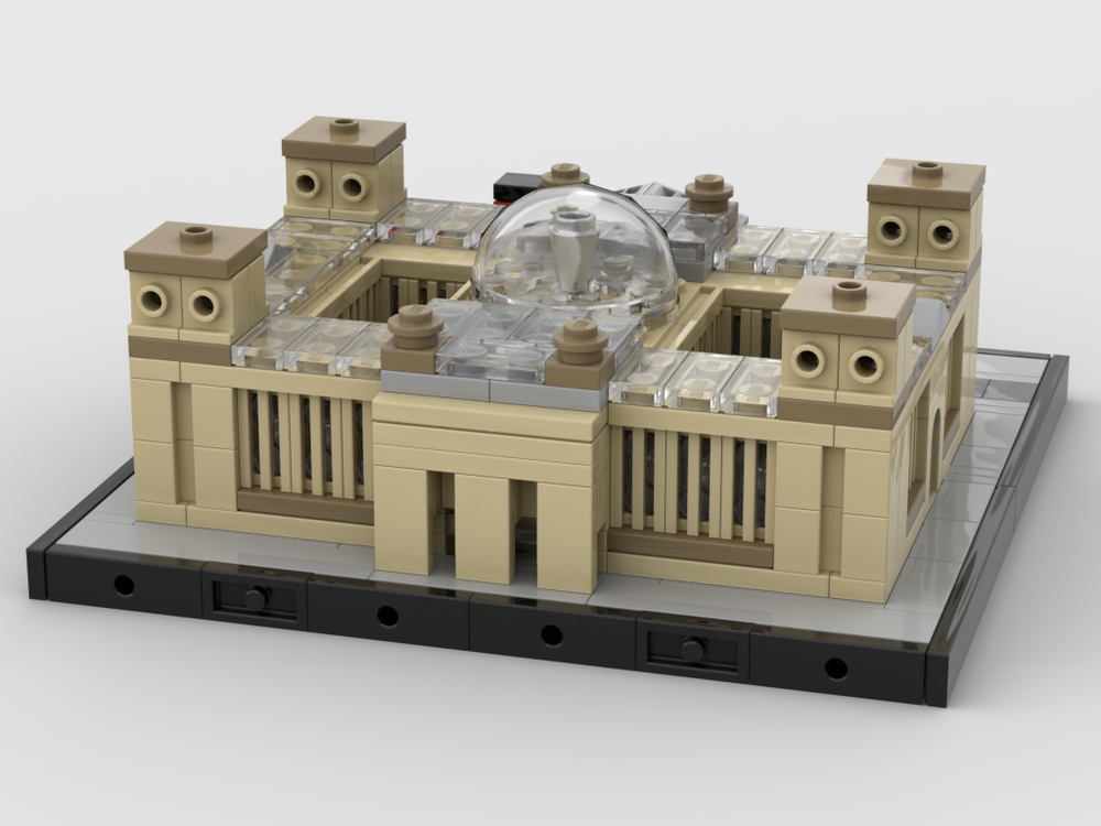 LEGO MOC Reichstag - Berlin - 1:1200 by Rauy | Rebrickable - Build with ...