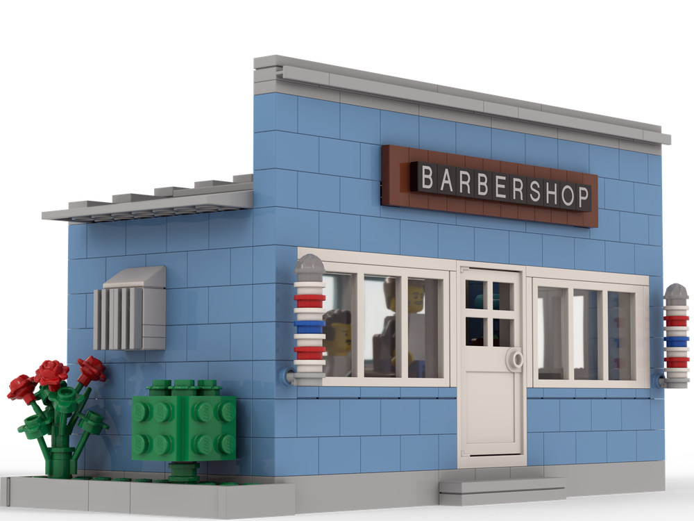 LEGO MOC Barber Shop by Thomus_Bean | Rebrickable - Build with LEGO
