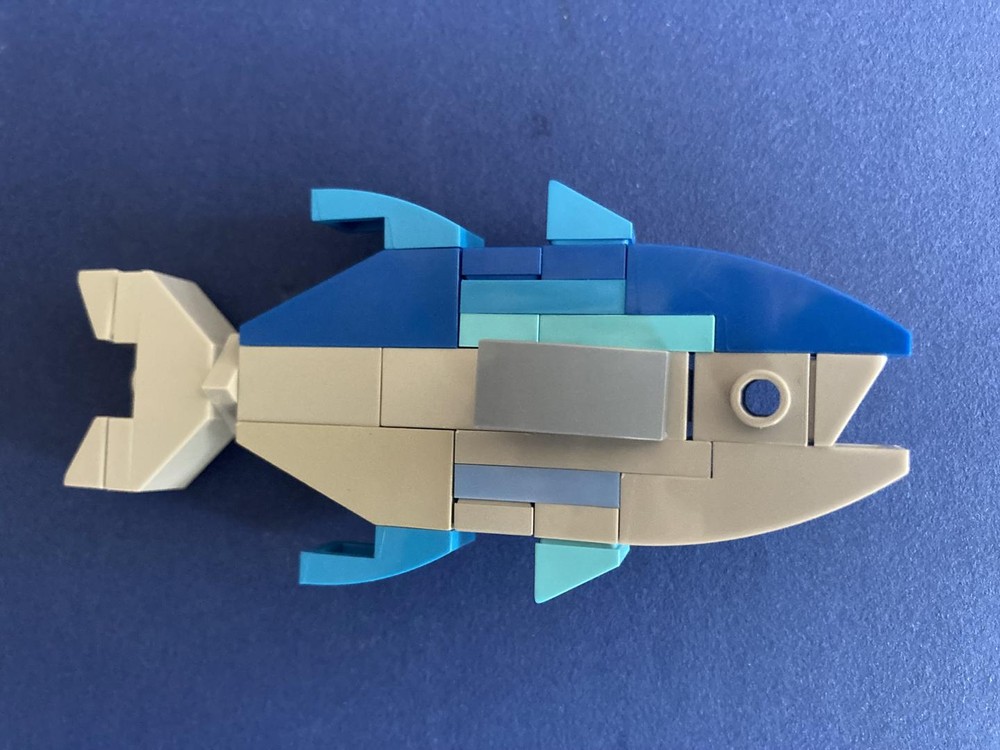 LEGO MOC mini bluefin tuna by legoartist808 | Rebrickable - Build with LEGO