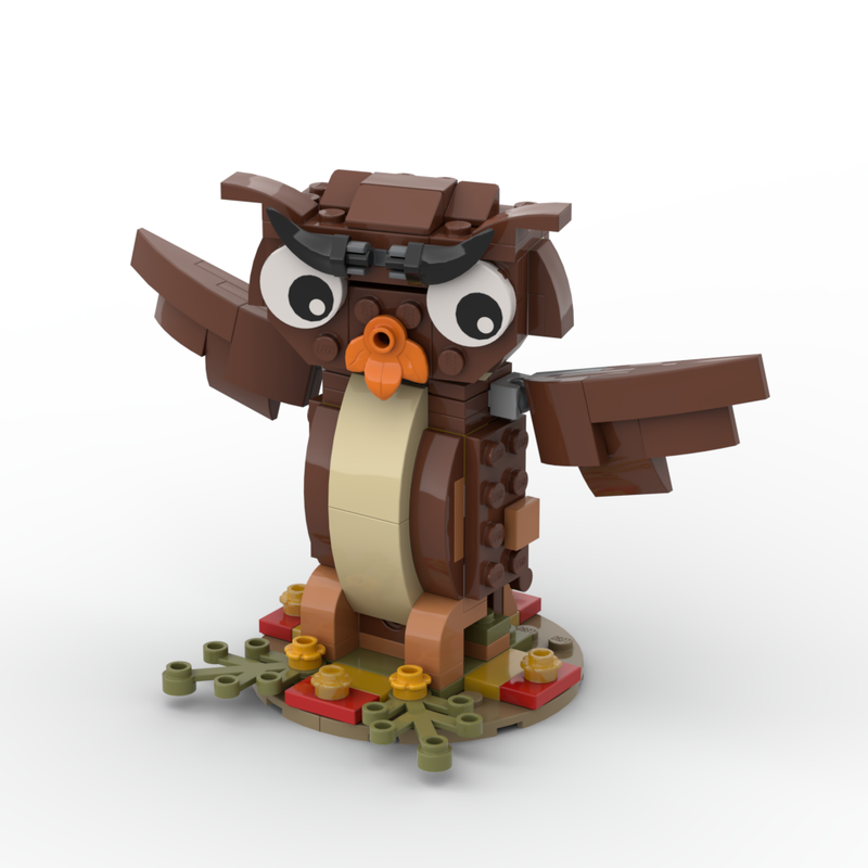 LEGO MOC 40417 Owl by Nequmodiva | Rebrickable - Build with LEGO