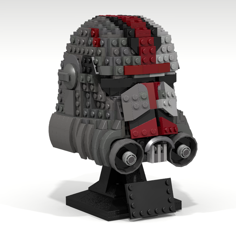 Lego Moc Hunter Helmet Bust By Timbricks99 Rebrickable Build With Lego