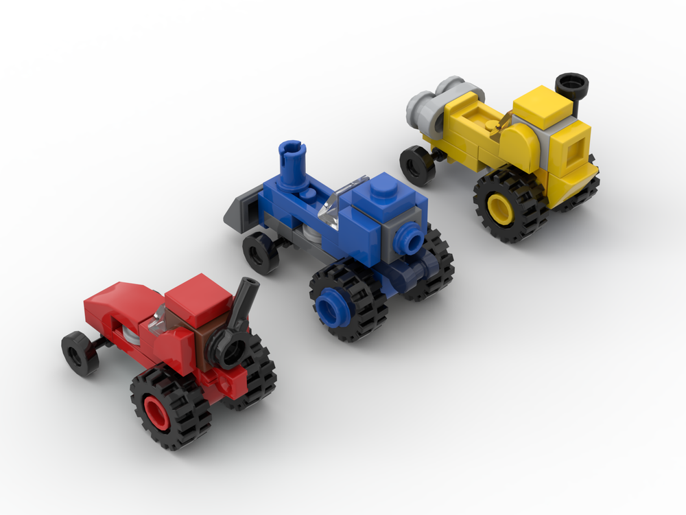 LEGO MOC Micro tractors (3 versions) by aquir | Rebrickable - Build ...