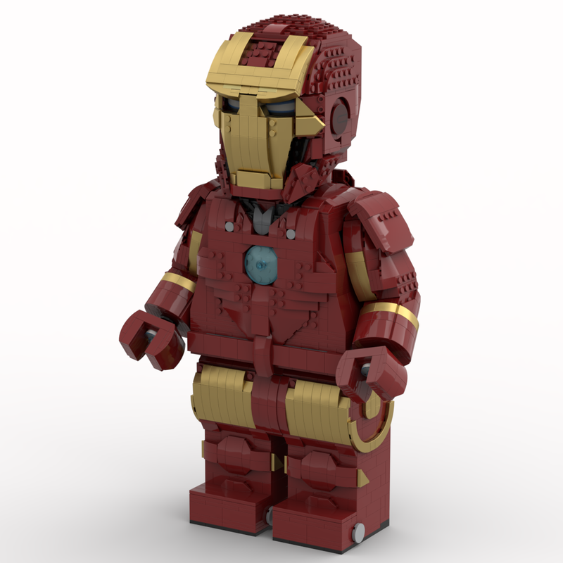LEGO MOC Iron Man Mega Figure - fits official Lego Helmet by Albo.Lego ...