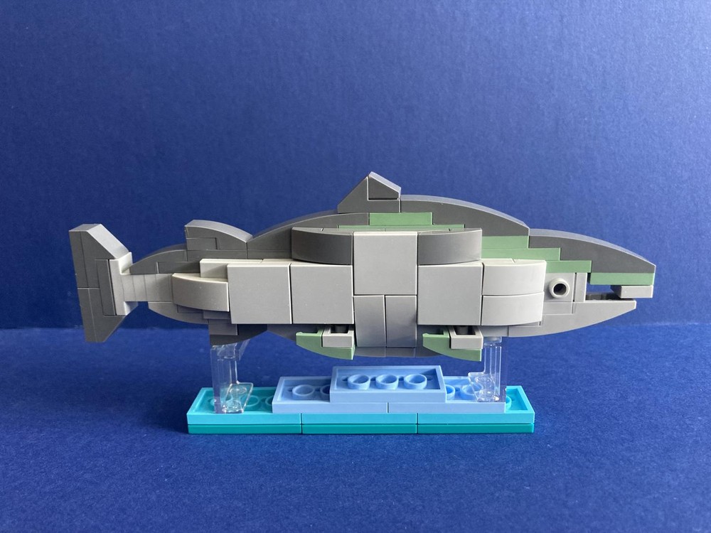 LEGO MOC salmon fish model by legoartist808 | Rebrickable - Build with LEGO