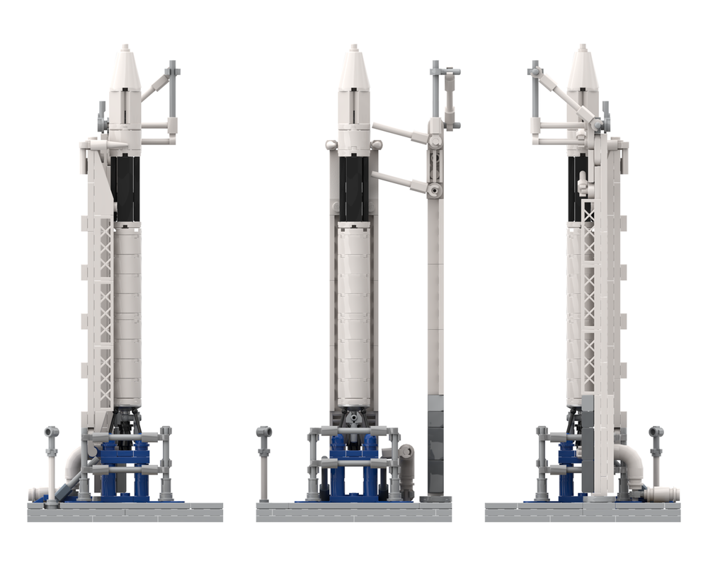 LEGO MOC SpaceX Falcon 1 & Launch Pad [Saturn V scale] by 0rig0 ...