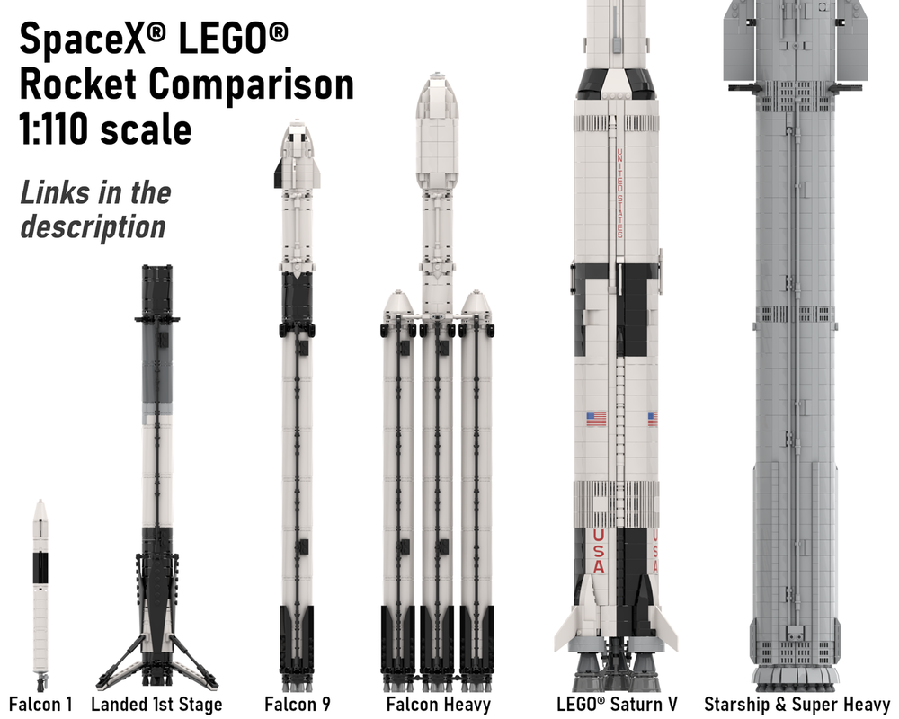 LEGO MOC SpaceX Falcon 1 & Launch Pad [Saturn V scale] by 0rig0 ...