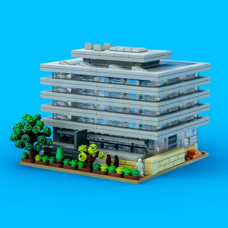 Lego Moc Main Library 500 Pieces By Stubot Rebrickable Build With