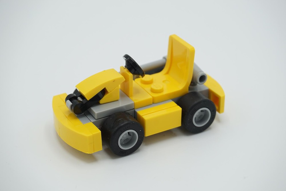 LEGO MOC Go Kart by Green Yellow Stud | Rebrickable - Build with LEGO