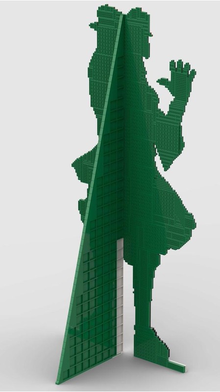 LEGO MOC Life-Sized "Cutout" of Reimu from Touhou by Legodudelol9a ...