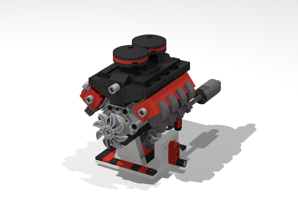 LEGO MOC V8 Engine Model by Cltdj | Rebrickable - Build with LEGO