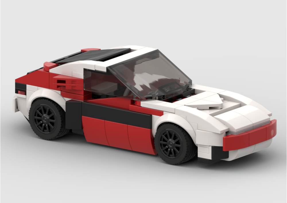 LEGO MOC Porsche 944 Track Car by Legonid | Rebrickable - Build with LEGO
