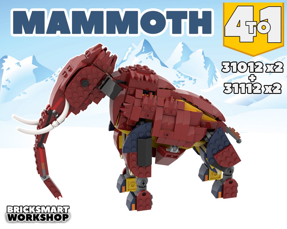 LEGO MOC Mammoth 31112/31102 4 to 1 by bricksmartworkshop | Rebrickable ...