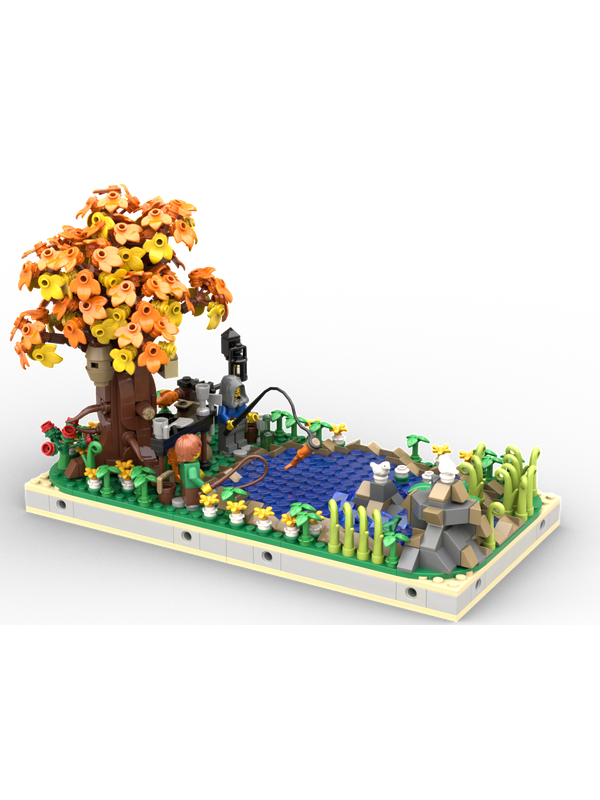 LEGO MOC Medieval fishing by the pond by dariusdrum | Rebrickable ...
