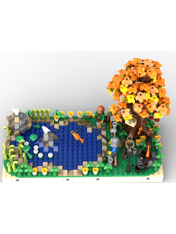 LEGO MOC Medieval fishing by the pond by dariusdrum | Rebrickable ...