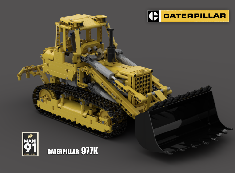 LEGO MOC Caterpillar 977K Crawler Loader by Mani91 | Rebrickable ...