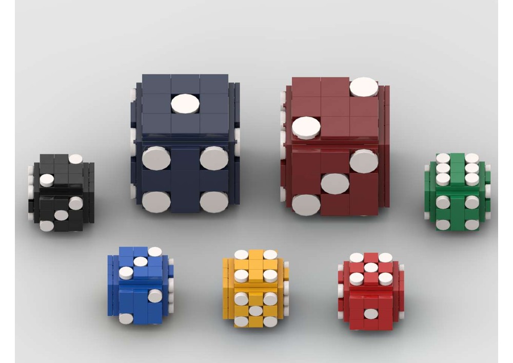 LEGO MOC Dice & tray by GregBurner | Rebrickable - Build with LEGO
