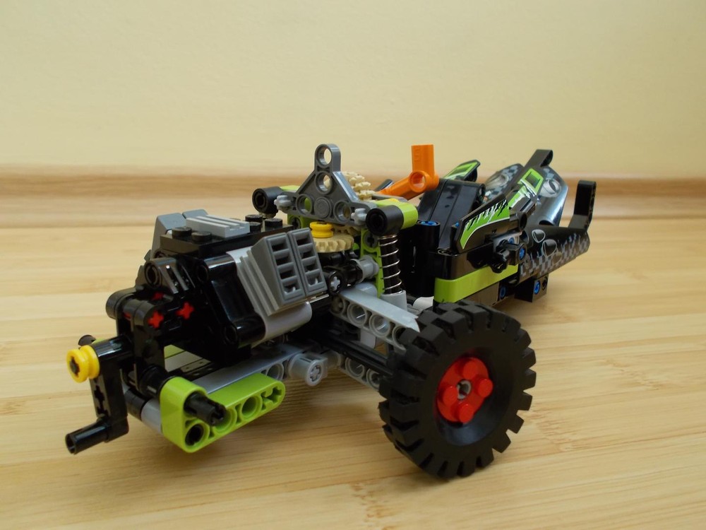 LEGO MOC Technic hot rod car by Cat_Eye | Rebrickable - Build with LEGO